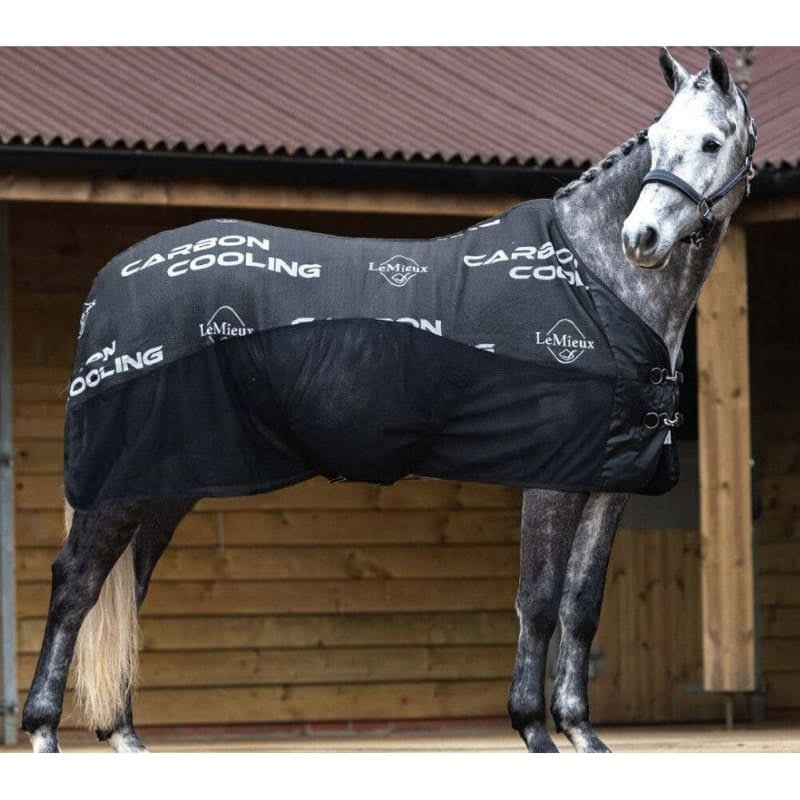 LeMieux Carbon Cooler Soft Wicking Cooling Airflow Sweat Rug Black 5'6 ...