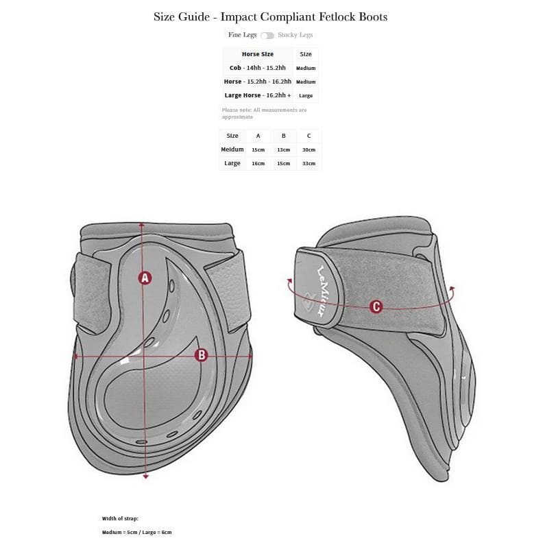 LeMieux Impact Compliant Fetlock Boots Vent Airflow Show FEI Jumping ...