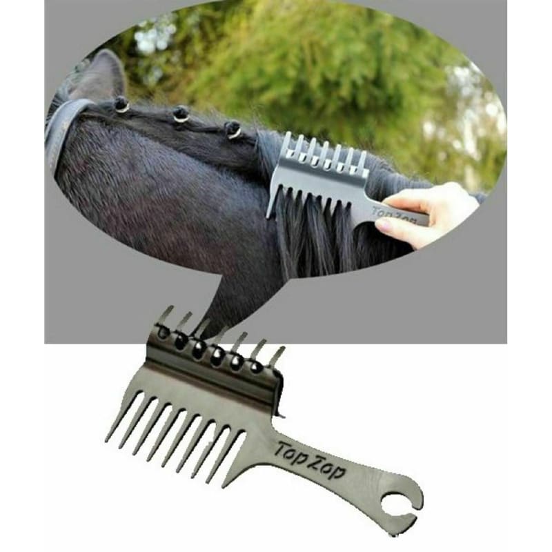 LeMieux Top Zop Easy Plaiting Plait Comb Horse & Pony Mane Tool Purple ...
