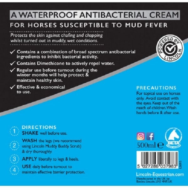 Lincoln Muddy Buddy Mud Screen Water Resistant Barrier Cream For Wet ...