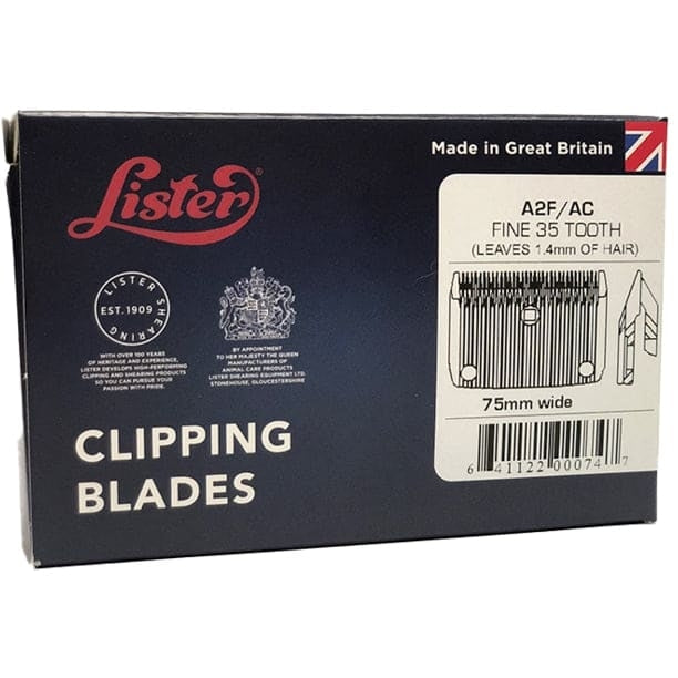 Lister A2F/AC Fine Blade Set For Eclipse Fusion Legend Liberty & Star ...