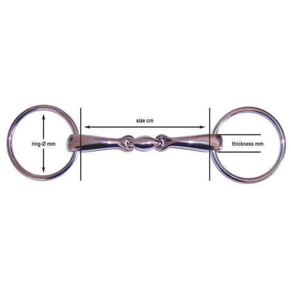 Sprenger Duo Flexible Gentle Loose Ring Straight Bar Snaffle Bit 40801 ...